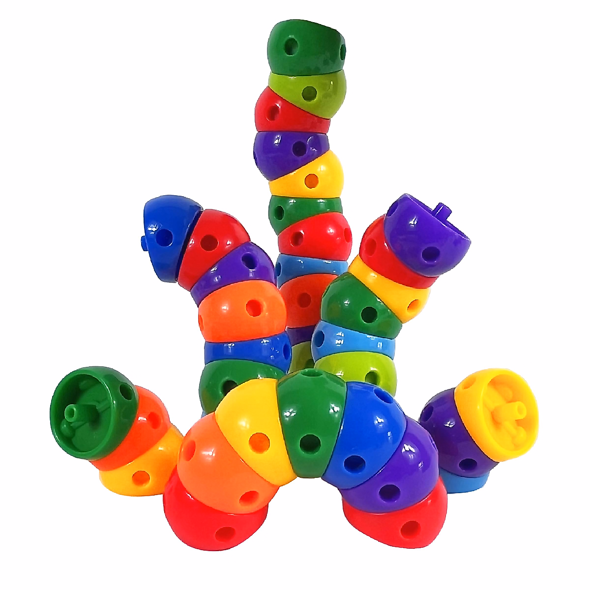 KUTOI Snap n Twist Building Toys - Wocky Blocks - 80 Piece STEM Snap Cubes for Preschool & Elementary School, Tactile Sensory Toys for Boys & Girls, Ages 3+