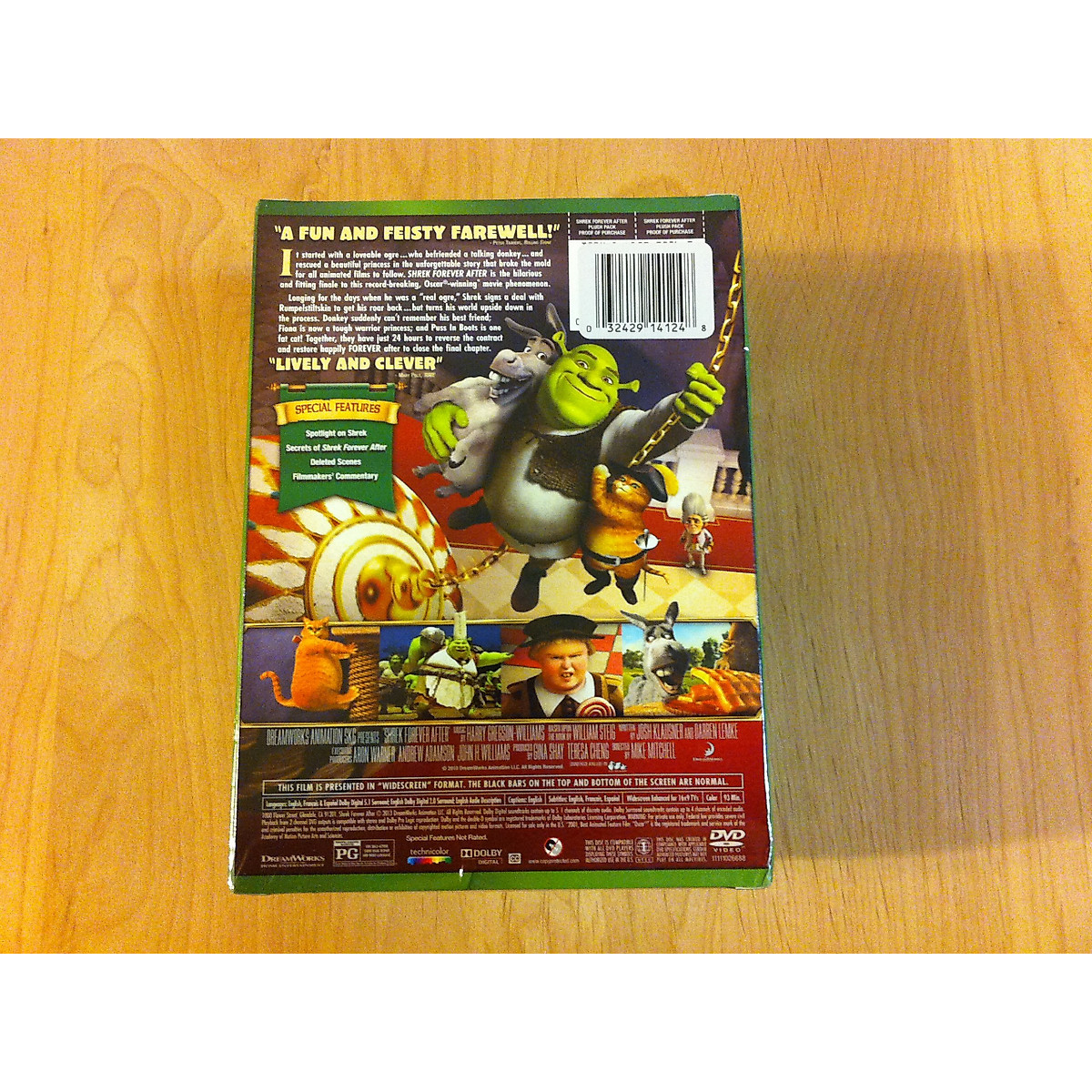 Shrek Forever After DVD + TY Beanie Baby (Gingerbread man)