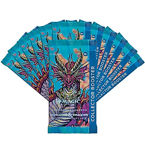 Magic: The Gathering Commander Legends: Battle for Baldur’s Gate Collector Booster Box | 12 Packs (180 Magic Cards)