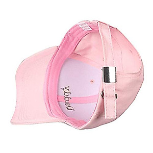 Foetest Cap Adjustable Baseball Cap Daddy Hat Headdress Dad-Cap Hat Sunhat Hip-Hop Flat Snapback Pink