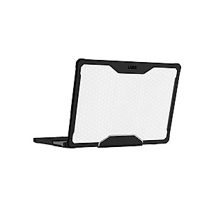 UAG Designed for MacBook Pro 14" Case 2021-2023 A2918 A2992 M3/M3 Pro/M3 Max, M2 Pro/Max, M1 Pro/Max Rugged Touch ID Military Drop Tested Plyo Laptop Cover by URBAN ARMOR GEAR, Translucent Clear Ice