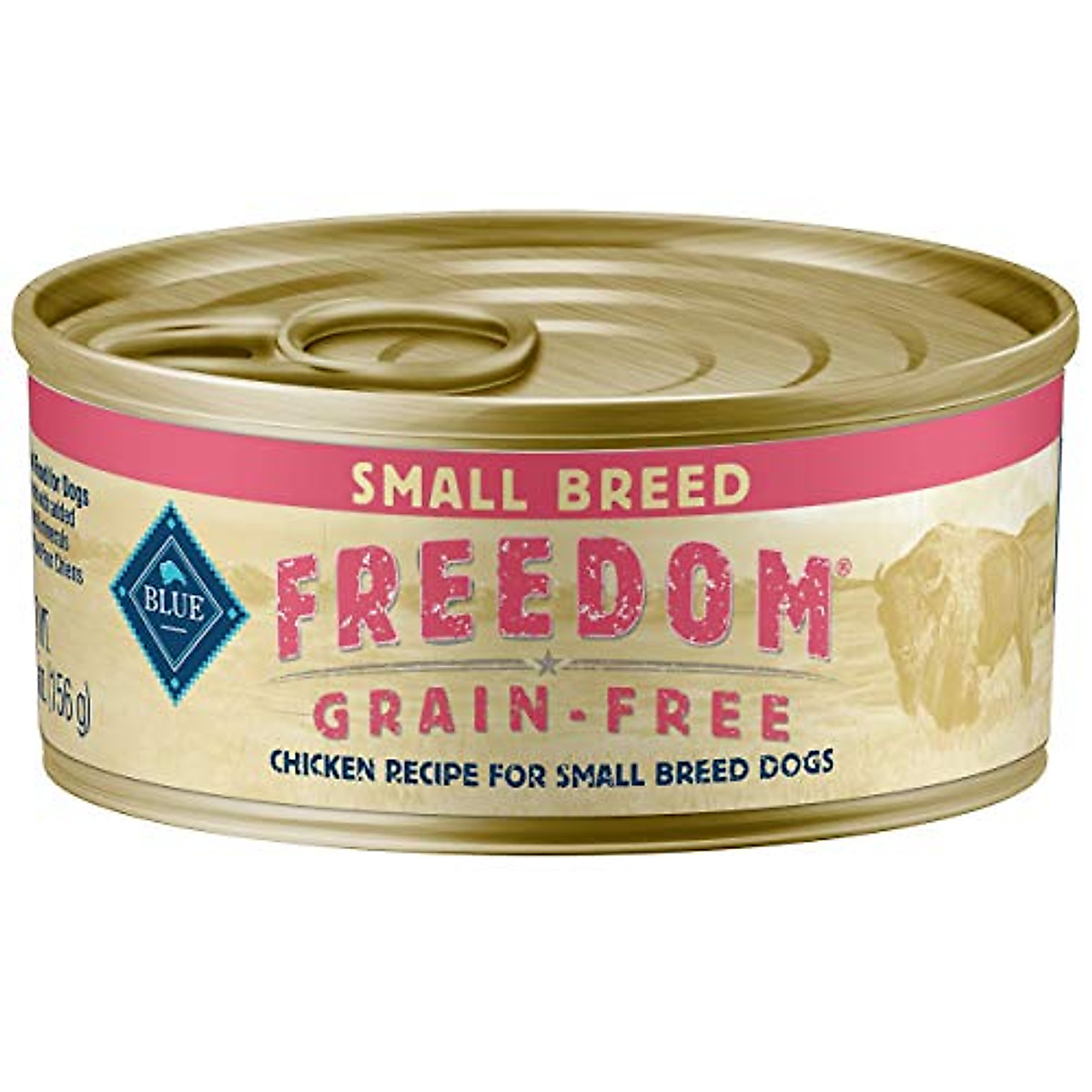 Blue Buffalo Freedom Grain Free Natural Adult Small Breed Wet Dog Food, Chicken 5.5oz cans (Pack of 24)