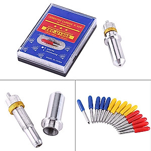 GOTOTOP 15pcs Plotter Blade Tungsten Steel Plotter Cutter Blade Cutting Tool 30, 45, 60 Degree with Holder