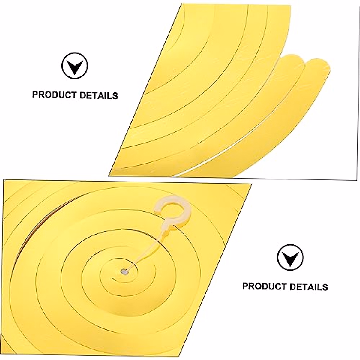 IFANLANDOR 3 Spiral Charm Wreath Decor Hanging Whirls Decorations Ceiling Hanging Garland Wedding Ceiling Swirl Baby Shower Party Decorations PVC to Rotate Decoration Supplies Streamer