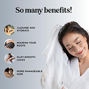 Silk18 Sulfate Free Shampoo and Conditioner Set - Hydrating Moisturizer with Shea Butter, Jojoba and Argan Oil for Frizzy, Damaged Curly Hair and Dry Scalp