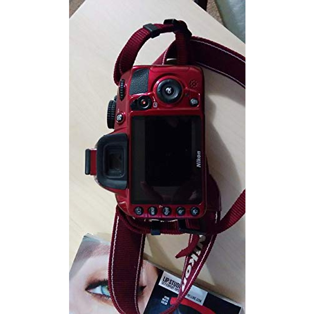 Nikon D3100 Digital SLR Camera Body (Red) (Renewed)