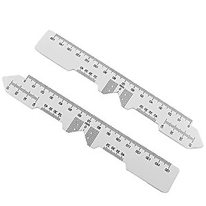 JCBIZ 2pcs Glasses Pupil Distance Ruler 150mm Eye Ophthalmic Tool for Accurate Measurement of Pupil Distance
