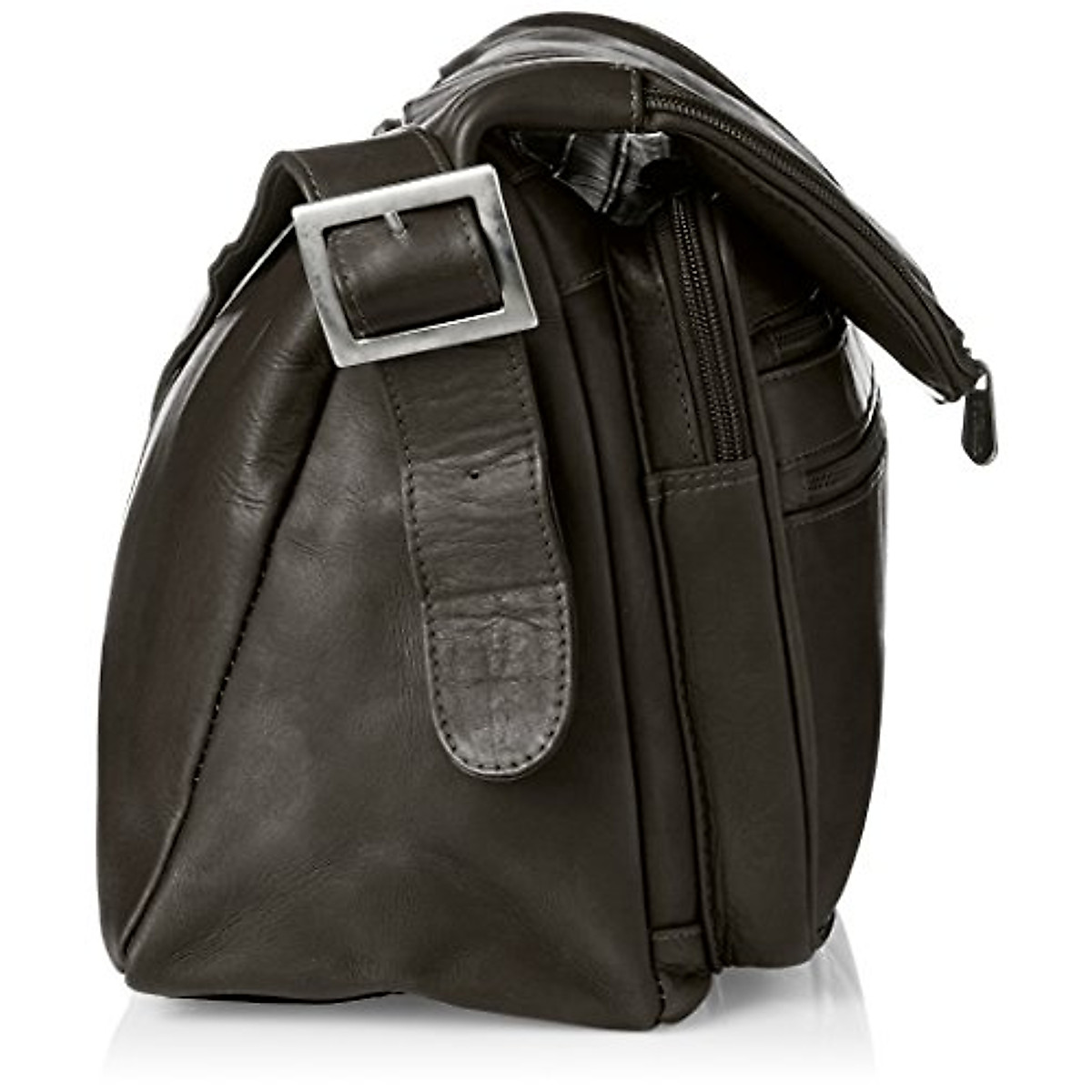 Piel Leather Cross Body Tote, Black, One Size