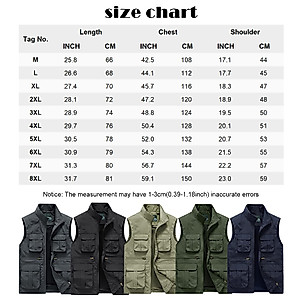 AIEOE Men's Summer Outdoor Golf Vest with Zipper, Breathable, Lightweight, Travel & Safari Vest, Casual Jacket with Pockets - Black