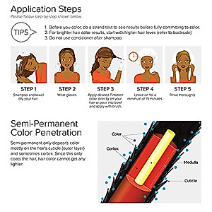 Kiss Tintation Semi-Permanent Hair Color 5 Ounce (Dusty Rose)