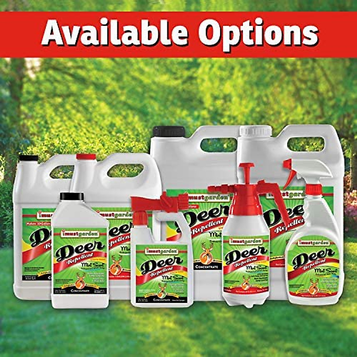 I Must Garden Deer Repellent Concentrate [2 Pack] - Natural Mint Scent - Two 32oz Bottles