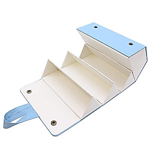 MAFENLY multiple glasses case travel Five sunglass, 5 sockets glasses case travel sunglasses organizer holder (6 PACK shiziwen green)