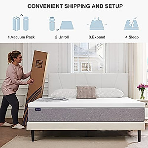 S SECRETLAND Twin Mattress, 8 inch Gel Memory Foam Mattress with Breathable Cover (Mattress Only) Medium Feels-Bed Mattress in a Box