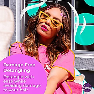 Goody Ouchless Detangler Comb - All-Purpose Comb for Tangles, Wet or Dry - Pain-Free Hair Accessories Ideal for All Hair Types - Detangling Comb for Women, Men, Boys, and Girl (Pack of 2)