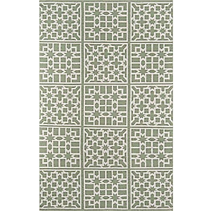 Madcap Cottage Palm Beach Lake Trail Area, Indoor Outdoor Rug, 2' X 3', Green