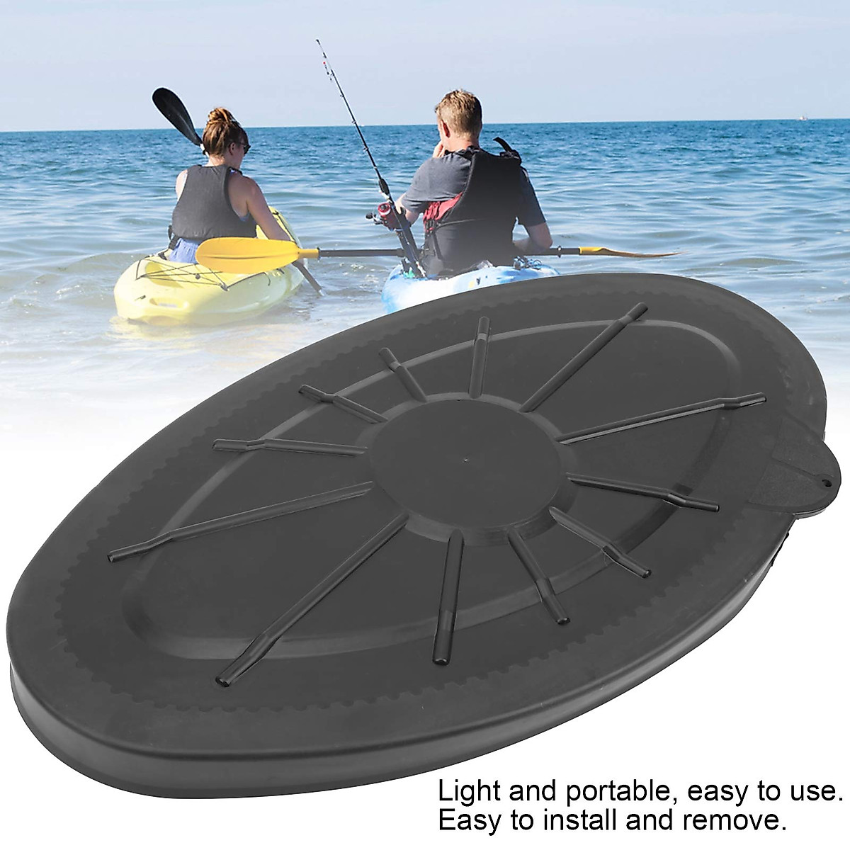 CUEA Plastic Round Hatch Cover, Light and Portable Deck Hatch Cover for Protect Your BoatKayakCanoe