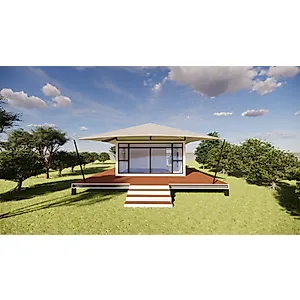 Whisper-B-900sq.ft. from Compact to Spacious, Cozy to Luxurious: 400sq.ft. Small Houses,900 sq.ft. Two-bedrooms,or1600 sq.ft. Three-bedrooms. Built Steel, Your Dream Home is Ready in 3 to 15 Days.