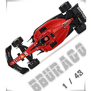 JODIYAAH Bburago 1:24 F1 2023 SF23 16# Charles Leclerc Ferrari Alloy Car Die Cast Car Model Collection Gift (1/24 SF23 16#)