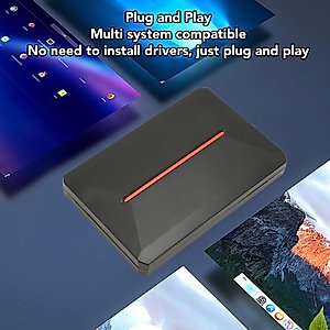 2.5inchExternal Hard Drive Enclosure, 5Gbps Transfer Speed, Plug and Play, Supports up to 2TB, for Windows, for Lunix for OS X