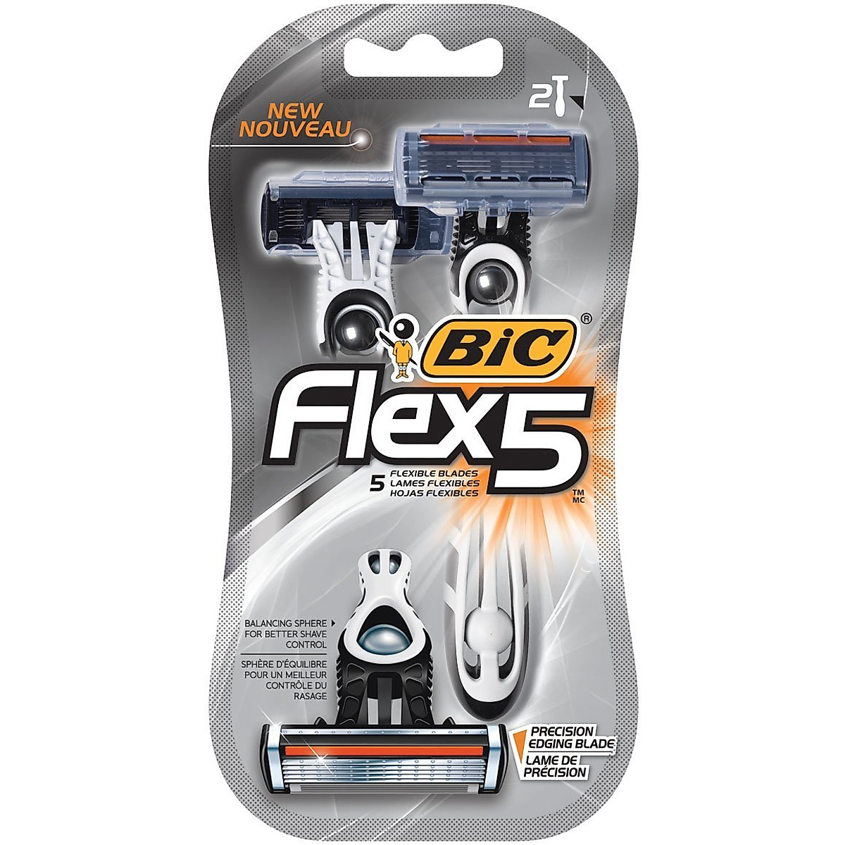 Bic Flex 5 Men'S Shaver Size 2pk Bic Flex 5 Men'S Shaver 2pk