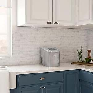 FRIGIDAIRE EFIC117-SS Stainless Steel 26 Lbs Ice Maker, Counter, Couter top