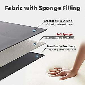 PURPLE LEAF Outdoor Chaise Lounge 2 Pieces Aluminum Patio Lounge Chair with Side Table and Wheels All Weather Outdoor Reclining Chair for Patio Pool Beach Sunbathing Chair, Grey