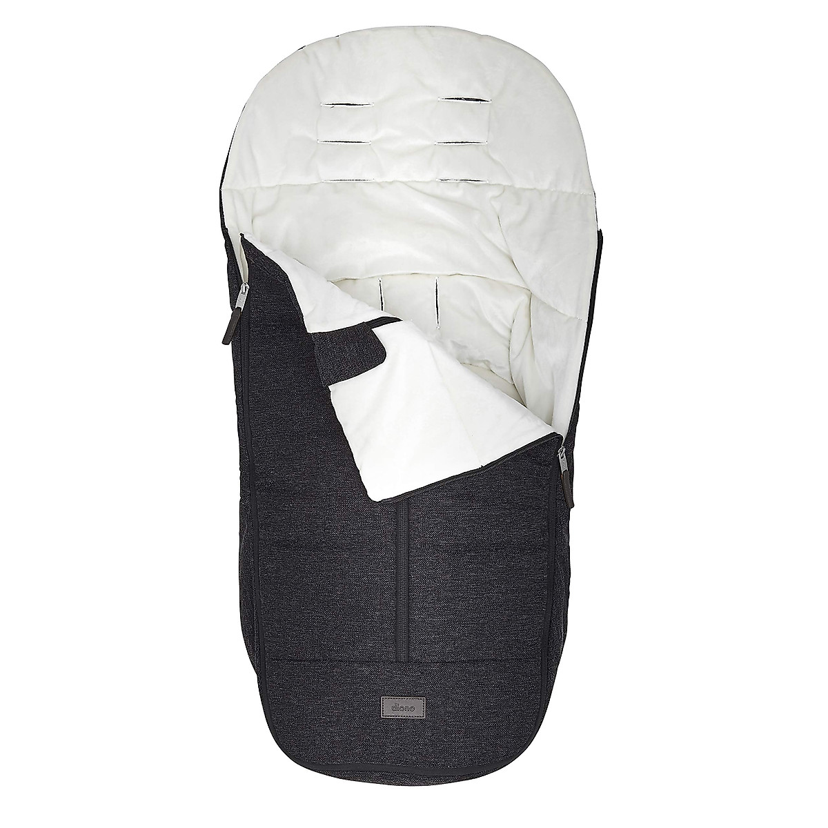 Diono Quantum Classic All Weather Stroller Footmuff, Universal Fit from Baby to Toddler with Cozy Super Soft Padding, Weatherproof, Gray Dark