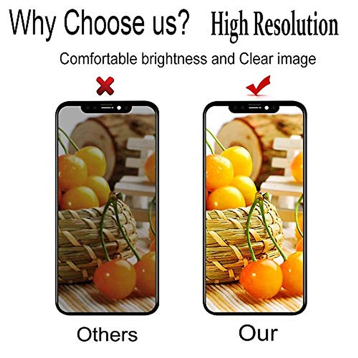 for iPhone XR Screen Replacement,LCD Display Touch Screen Assembly,Compatible with iPhone XR Screen Replacement 6.1 inch (Model A1984, A2105, A2106, A2108) with Screen Protector and Repair Tools
