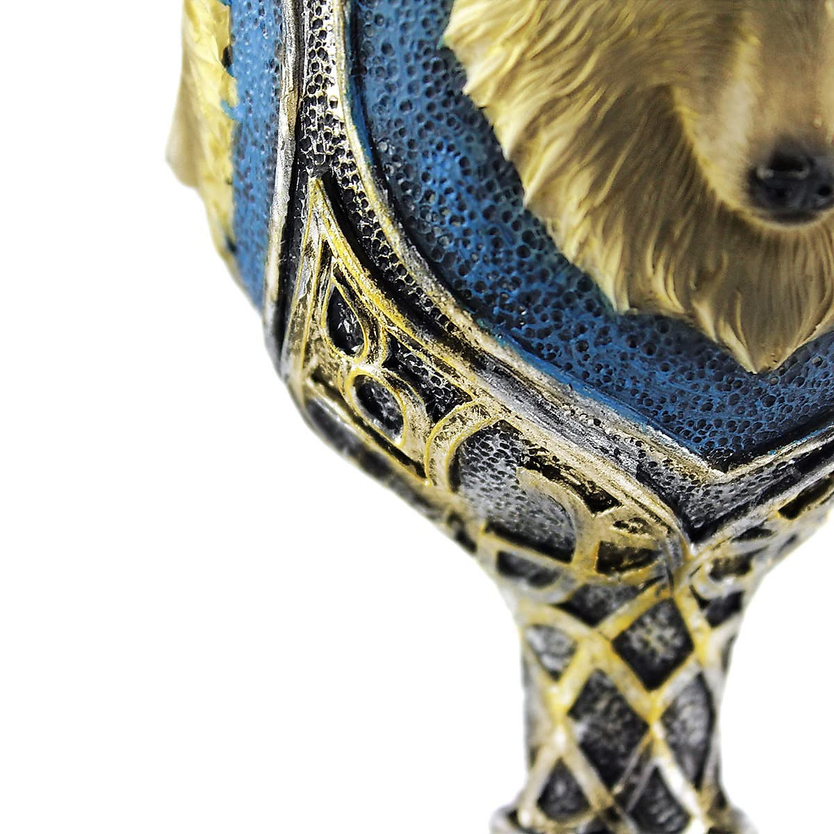 EZESO Stainless Steel Wolf Goblet, EZESO Resin 3D Wine Chalice Goblet Cup(Wolf Goblet)