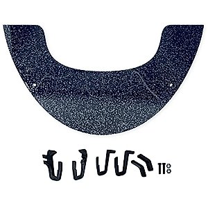 LR Things Half Guard in Obsidian Black Glitter Acrylic for Litter-Robot 3 Litter Box