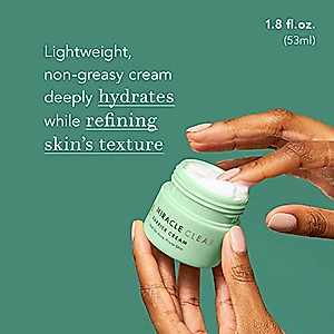 Rael Miracle Clear Barrier Cream - Daily Moisturizer with Succinic Acid, Vitamin B, for Oily Skin, Paraben-Free, Vegan (1.8 oz)