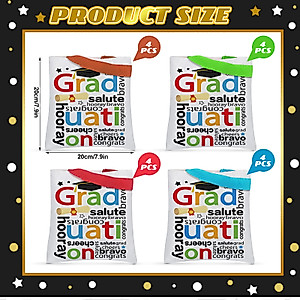 Cunno 16 Pcs Graduation Totes Bags for Preschool Kindergarten 2024 Graduation Party Favor Bags Canvas Tote Bags for School College Graduate Supplies