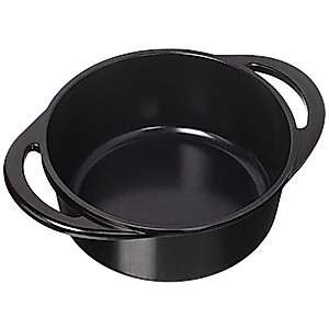 CorVex Stock Pot with Lid, Large, Black