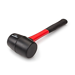 TEKTON 16 oz. Fiberglass Handle Rubber Mallet | 30603 , Black