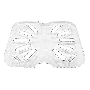 Cambro 60CWD135 Food Pan Drain Shelf 1/6 Camwear Clear Case of 6
