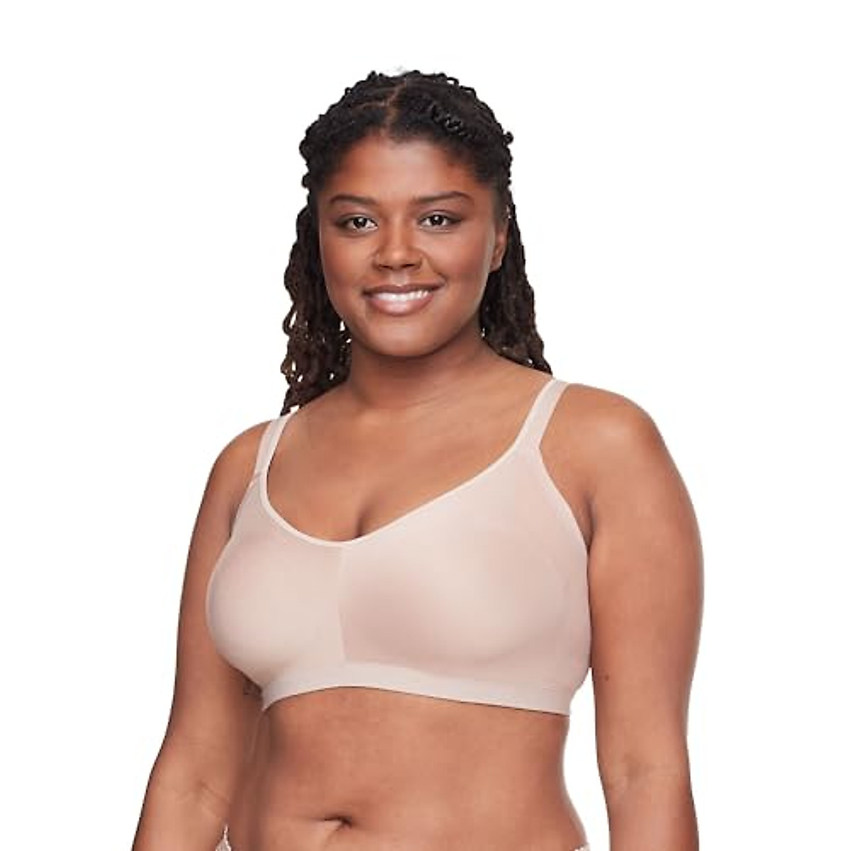 Warner's womens Easy Does It Underarm Smoothing With Seamless Stretch Wireless Lightly Lined Comfort Rm3911a Bra, Toasted Almond, Large US