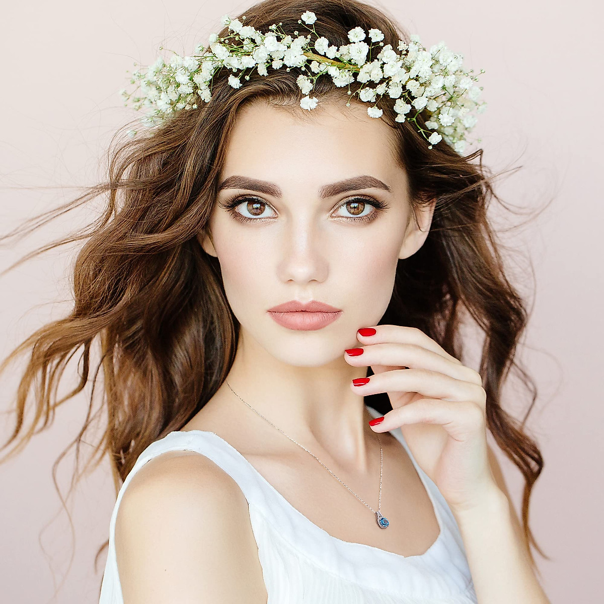 IEFRICH Valentines Day Gifts - Birthstone Amethyst Necklace for Women - Purple Amethyst Jewelry for Wife or Girlfriend