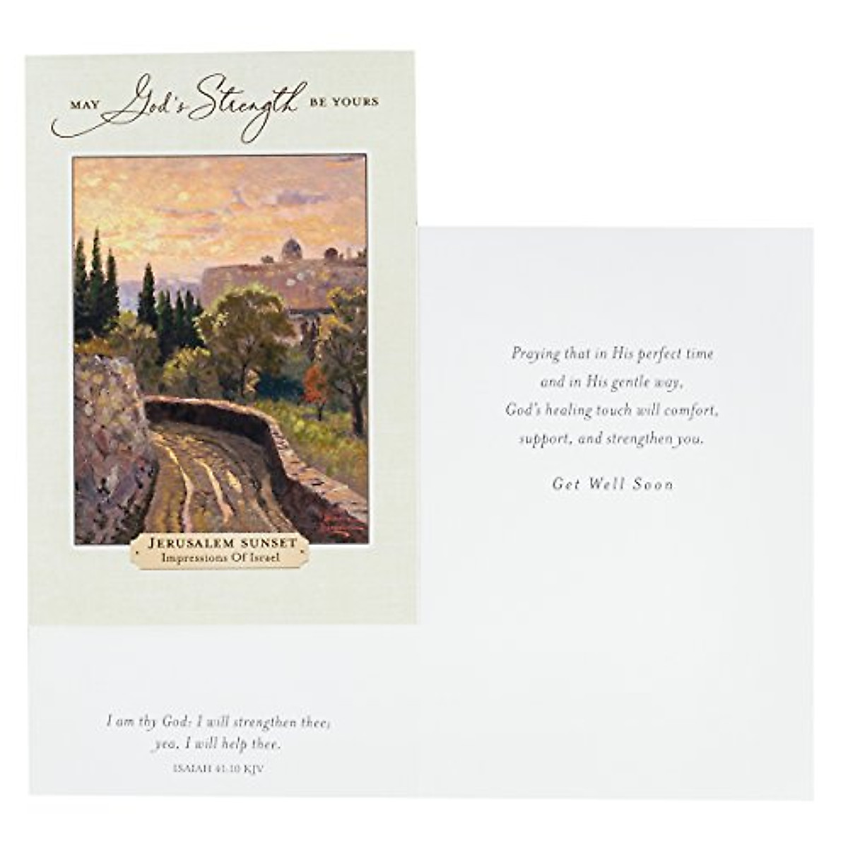 DaySpring Thomas Kinkade - Get Well - Inspirational Boxed Cards - God's Strength - 74869