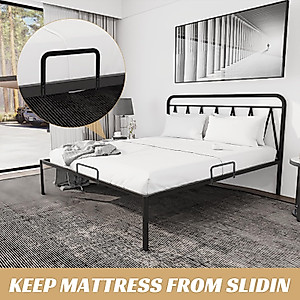 Rioychan Mattress Retainer Bar Keep Mattress Stopper from Sliding, Bed Slide Stopper to Prevent Sliding Holder in Place Non Slip Mattress Gripper Gaskets for Metal Bed Frame - 3 PCS