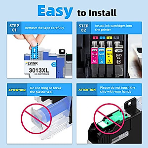 FLYINK Ink Cartridge bk/c/m/y Replacement for Brother LC3013 LC3011 3013 3011 for Brother MFC-J491DW MFC-J895DW MFC-J690DW MFC-J497DW Printers (5Pack)