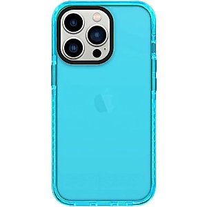 Neon Clear Case for iPhone 14 Pro Max, Cute Retro Vibrant Design Phone Cases for Women Accessories,Camera Protector Cover Soft Silicone Protective