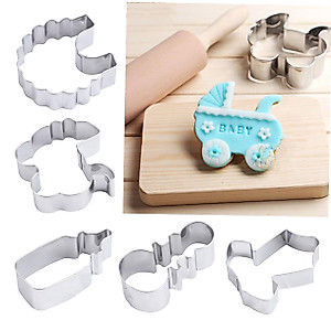Abaodam Kids Kits Diy Chocolate Cutter Baby Shower Chocolate Metal Cookie Cutters Fruit Embossed Mini Cookie Biscuit Cutter Mould Baby Crackers Biscuit Mold Die Cutting Short Sleeve Child