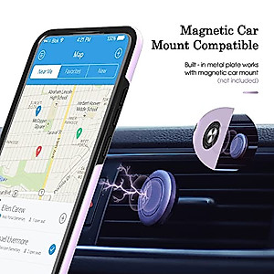 Gritup Galaxy S22 Case, Samsung Galaxy S22 Case with HD Screen Protector, [Military Grade] Shockproof Protection Case with 360° Magnetic Ring Holder Kickstand Phone Case for Samsung S22, Purple