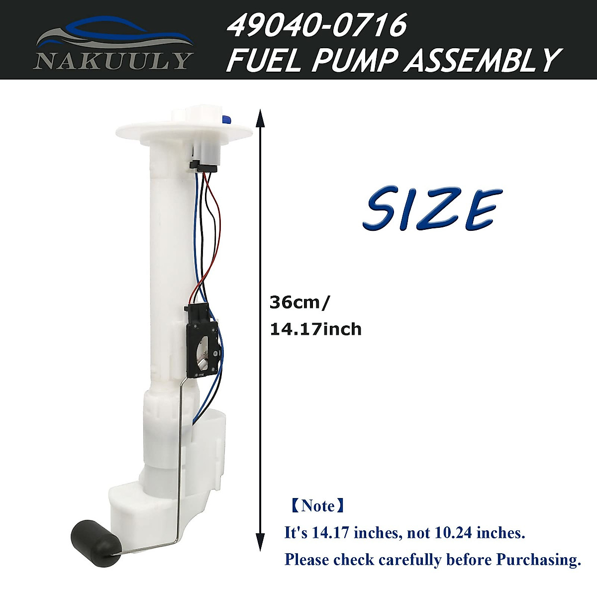 Nakuuly 49040-0716 Fuel Pump Module Assembly Compatible with Kawasaki Mule Pro FX FXT 2016-2020, Teryx Teryx4 800 2014-2020, Teryx4 750 2012-2013 Replaces# 49040-0733, 49019-0013