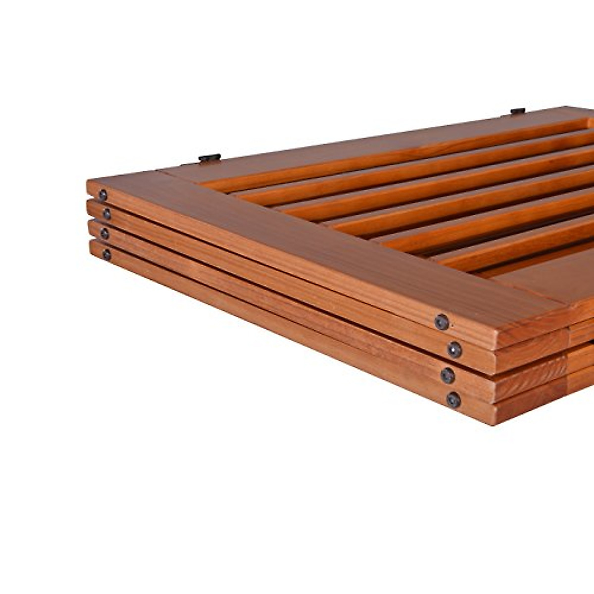 BarkWood Pets Freestanding Wood Pet Gate Extension Panel, 24" x 24" H, Chestnut