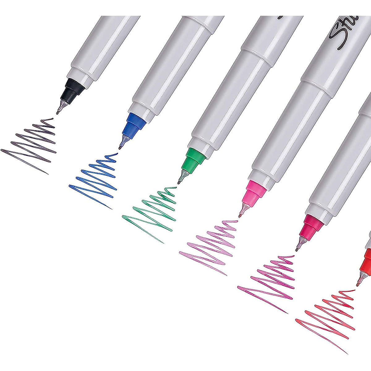 Sharpie Permanent Marker, Ultra-Fine Point, Pink, 6 Pack (Black)