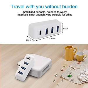 USB Hub Portable USB Hub USB Type-C 61W Laptop Power Dock Multi-Function HUB with 3 USB 3.0 Interface 1 Type-C Interface
