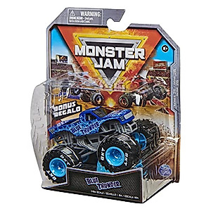 Monster Jam 2022 Spin Master 1:64 Diecast Truck with Bonus Accessory: Legacy Trucks Blue Thunder