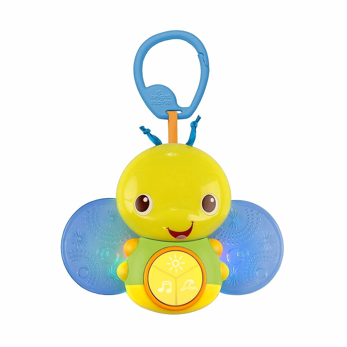 Bright Starts Beaming Buggie Take-Along Toy with Lights, Ages Newborn +