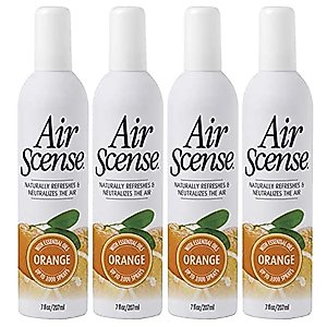 Citra Solv Air Scense Essential Oil Air Freshener - Orange Scent - Non-Aerosol - 7 Ounce | Refreshing, Long-Lasting Scent | Eco-Friendly | Exceptional Value